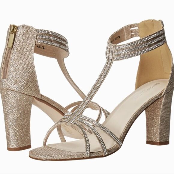 Touch Ups | Shoes | Touchups Gabriellastrappy Gold Champagne Rhinestone ...